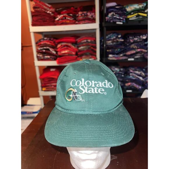 Vintage | Accessories | Vintage Colorado State Hat Green College ...